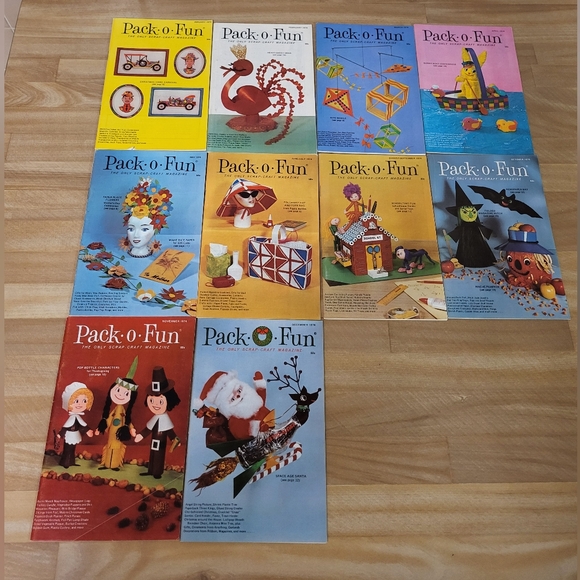 Office | Vintage Lot Of 1 Packofun Scrap Craft Magazines 1974 Complete ...